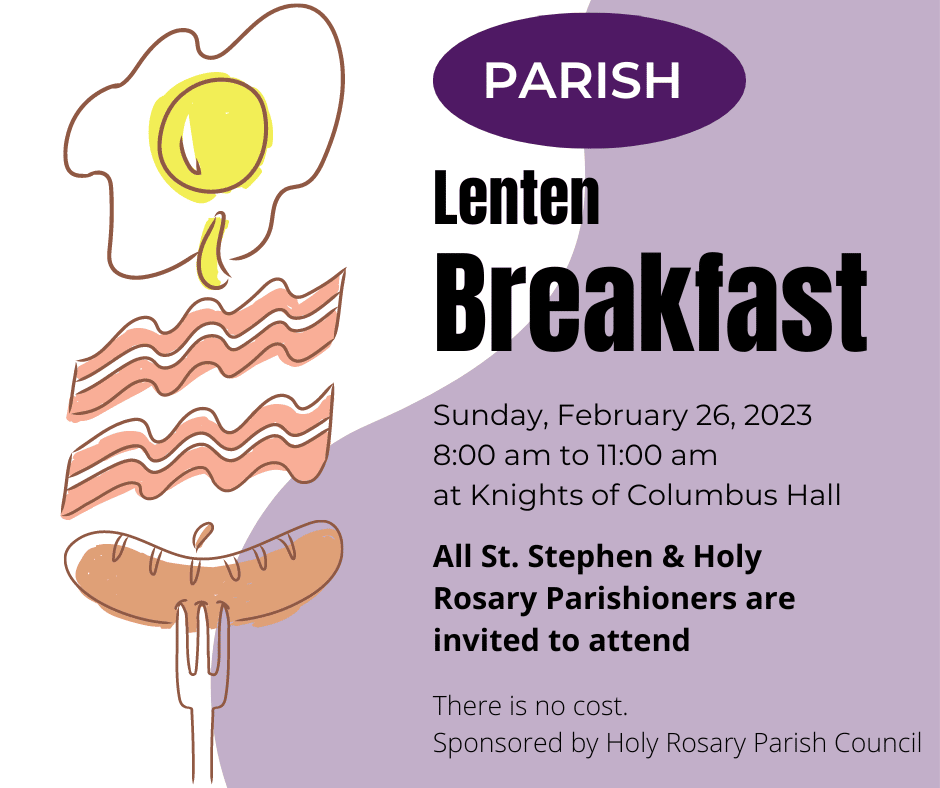 Lenten Parish Breakfast | St. Stephen Catholic Church